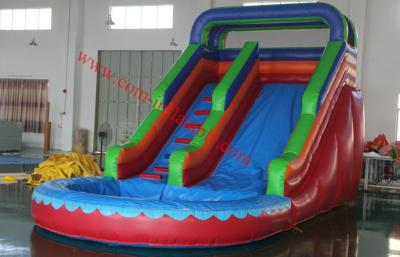 China children inflatable pool with slide  inflatable pool slide jumbo water slide inflatable for sale
