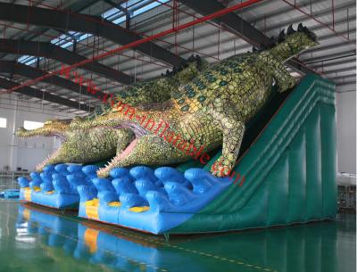 China inflatable slip n slide giant dinasour inflatable with slide inflatable bouncy castle for sale