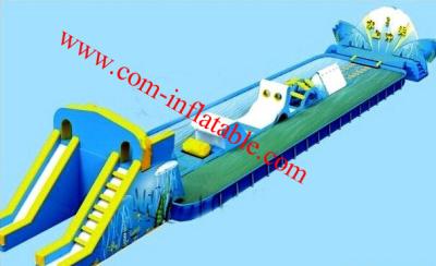 China inflatable pool obstacle ，inflatable water obstacle course ， inflatable floating obstacle for sale