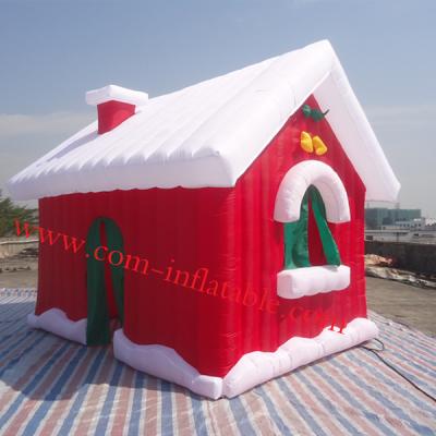 China Inflatalbe christmas products, inflatable santa house ten, inflatable christmas house tent for sale