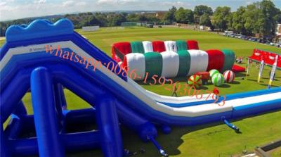 China Europe`s largest inflatable slide inflatable water slide  Gung-ho inflatable obstacle course 5k for sale