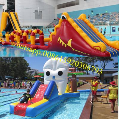 China inflatable pool obstacle , kids obstacle course equipment , kids obstacle course, floating water playground obstacle for sale