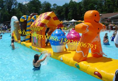 China inflatable water floating playground , water playground , water park playground , inflatable pool obstacle for sale