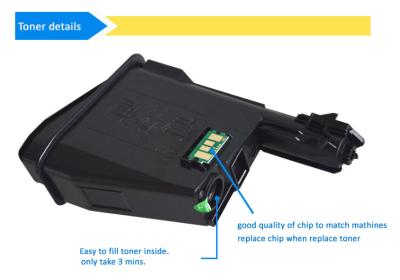 China FS - 1060DN Toner Kosera TK - 1120 For Kyocera Ecosys FS - 1025 / FS /  FS1125 for sale