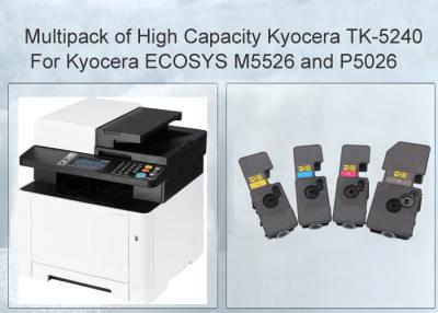 China Kyocera TK-5240 CMYK Multipack Laser Printer Toner Cartridge For Kyocera Ecosys M5526cdw for sale