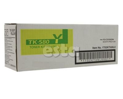 Cina Kyocera TK - 580 Y, FS - giallo della cartuccia del toner di C5150 Ecosys con le pagine di capacità 2.800 in vendita