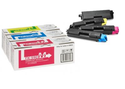 Cina Imballaggio a scompartimenti originale di TK 590 CMYK delle cartucce del toner di Kyocera per la stampante FS - C5250 in vendita