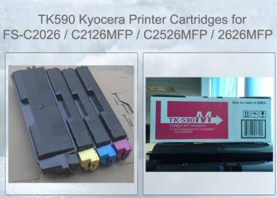 Cina Il pacchetto compatibile dell'arcobaleno di Kyocera TK-590 Ecosys FS-C2126MFP contiene un toner di 4 colori in vendita