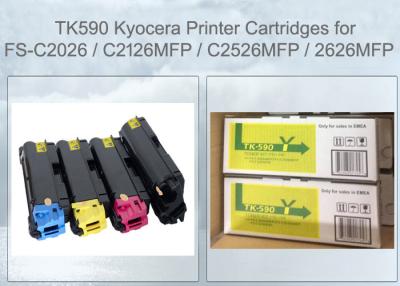 Cina Il pacchetto compatibile dell'arcobaleno di Kyocera TK-590 Ecosys FS-C2126MFP contiene un toner di 4 colori in vendita