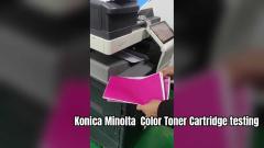 Konica Minolta TN328 Color Toner Cartridge Testing Before Delivery