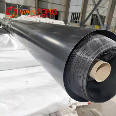 Cina GB/ASTM GRI-GM13 Standard Black HDPE Geomembrane Pond Liner per stagno di gamberetti in vendita