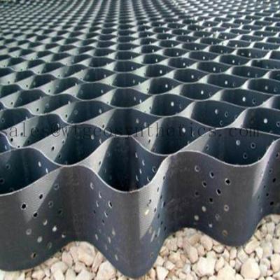 China 330 mm-1000 mm Lassafstand HDPE Geocell voor hellingsbescherming Honingraatontwerp Te koop