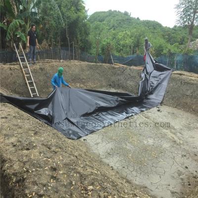 Cina Superficie liscia con texture 1,5 mm Geomembrana HDPE per diga in plastica impermeabile 1,0 mm in vendita