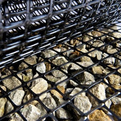 中国 ブラックポリプロピレンPP 二軸型プラスチックジオグリッド・メッシュロール 土壌安定化採掘用 販売のため