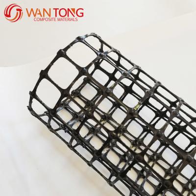 中国 道路や土地のための黒色高強度紫外線耐性双軸ポリプロピレンジオグリッド 販売のため