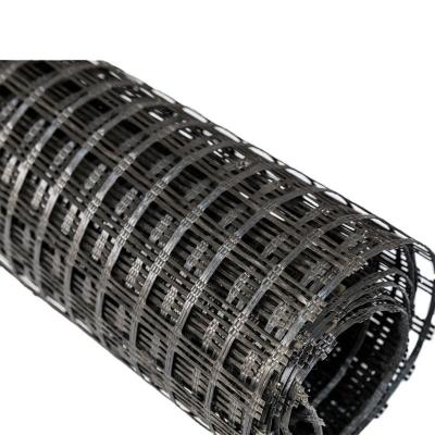 中国 白いポリエステル 単軸のジオグリッド PVCコーティング 30kn/M-1000kn/M 中国デザイン 販売のため