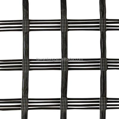 Cina 50-50kn Geogrid in poliestere/PET Geogrid per il rinforzo delle rive dei fiumi in vendita