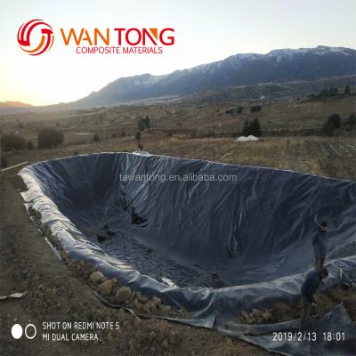 Cina Larghezza personalizzata Geomembrana impermeabile in HDPE nero 1 mm per serbatoio di allevamento dei pesci in vendita