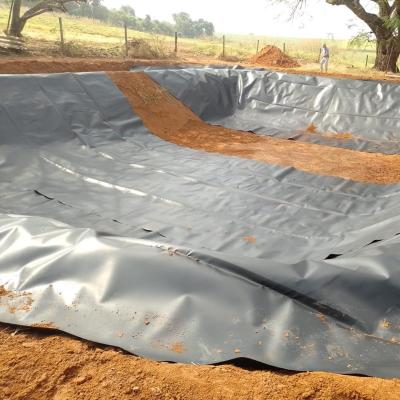 Cina 1 mm HDPE Geomembrana Pesci di allevamento stagno rivestimento roll impermeabile Materia prima 100% di HDPE vergine in vendita