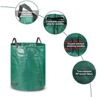 Cina Sacchetti di spazzatura da giardino in PP per foglie cadute Forma rotonda Non supporto Selezione di occasione in vendita