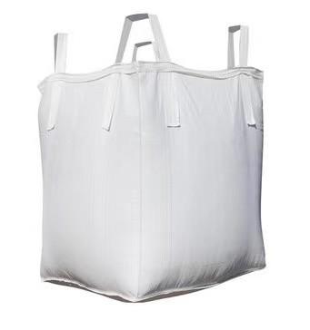 Cina Peso di carico 1000 kg Jumbo Bag con anello croce e gonna bianca superiore in vendita