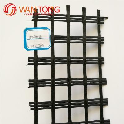 Cina 5 m di larghezza Fibra di vetro Geogrid Warp Knitting per rinforzo di sovrapposizione di asfalto CE/ISO9001 in vendita