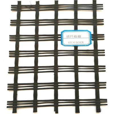 Cina 5 m di larghezza Fibra di vetro Geogrid Warp Knitting per rinforzo di sovrapposizione di asfalto CE/ISO9001 in vendita