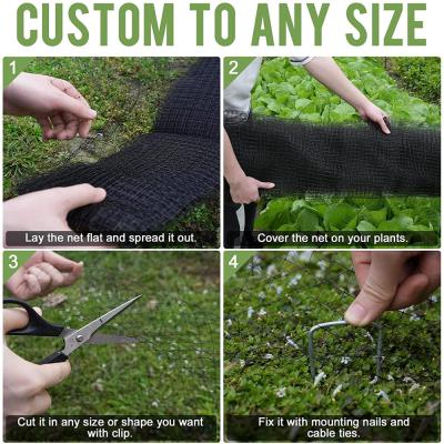 Cina Proteggete il vostro giardino con reti di plastica da taglio Agricoltura Rete anti uccelli UV 25g/m2 in vendita