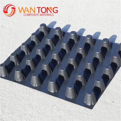 Cina Tavola di drenaggio alberghiera con geotessile HDPE composito a fossette certificato CE/ISO/ISO14001 in vendita