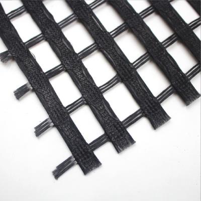 China Roadbed solidification biaxial polyester 80-80 PET Geogrid for Chinese Design Style for sale