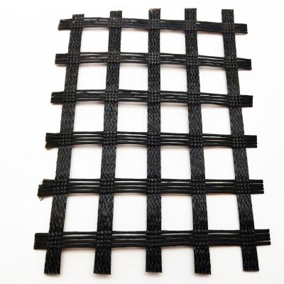 China Roadbed solidification biaxial polyester 80-80 PET Geogrid for Chinese Design Style for sale