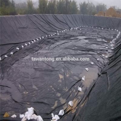 China 2 mm dik zwart HDPE geomembraan van kunststof voor vishouderij dam water tank vijver Liner verkoop Te koop