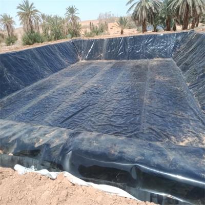China Zwarte HDPE-geomembrane-liner 1 mm voor landbouwpoelen waterdicht 0,5 mm 0,75 mm 1,5 mm Te koop