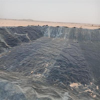 China Zwarte HDPE-geomembrane-liner 1 mm voor landbouwpoelen waterdicht 0,5 mm 0,75 mm 1,5 mm Te koop