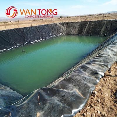 China GB/ASTM GRI-GM13 Geomembrana de HDPE padrão para aquicultura UV à venda