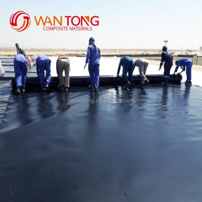 China GB/ASTM GRI-GM13 Geomembrana de HDPE padrão para aquicultura UV à venda