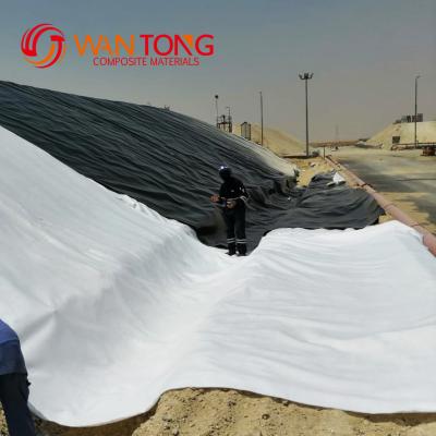 China GB/ASTM GRI-GM13 Geomembrana de HDPE padrão para aquicultura UV à venda