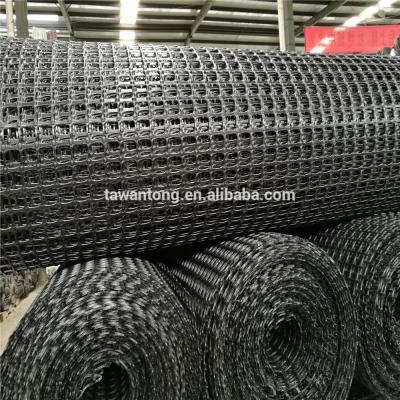 中国 高張力 土壌安定化用ブラック・バイアキシアル・ジオグリッド 30-30kn PP素材 販売のため
