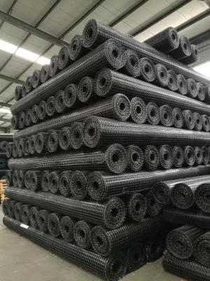 中国 高張力 土壌安定化用ブラック・バイアキシアル・ジオグリッド 30-30kn PP素材 販売のため