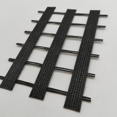 China ISO-standaard Geocomposite Geogrid van glasvezel voor asfaltlaagversterking 50/50kn Te koop