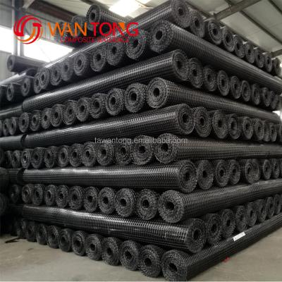 Cina 1-6m Larghezza 30kn Plastica PP Biassiale Geogrid Geotextile composito per la costruzione stradale in vendita