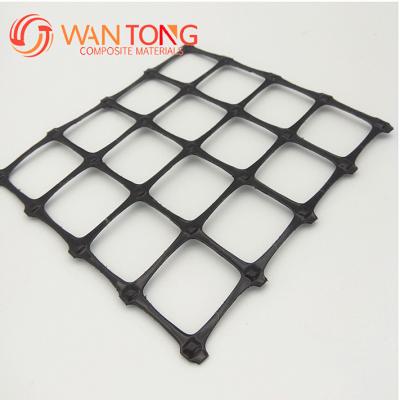Cina Larghezza 1-6m Nero Non tessuto Pet Geotextile Composito PP Plastica 25kn Biassiale Geogrid per rinforzo stradale Vendere in vendita