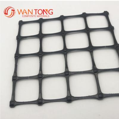 Cina Larghezza 1-6m Nero Non tessuto Pet Geotextile Composito PP Plastica 25kn Biassiale Geogrid per rinforzo stradale Vendere in vendita