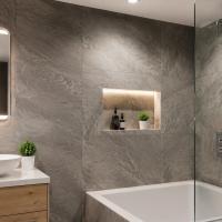 China Terrazzo Pattern Stone Pattern Wall Panel Flame Retardant Multiple Colors for sale