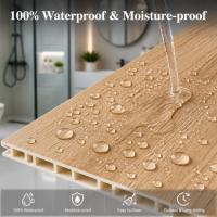 China Fast-Install 7mm PVC Wall Panels 250mm Waterproof Interlocking Interior Boards for sale