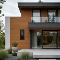 China Outdoor WPC Exterior Facade Siding Panel Waterproof Wood Plastic Wall Cladding for sale