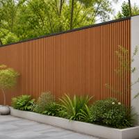 China Outdoor WPC Exterior Facade Siding Panel Waterproof Wood Plastic Wall Cladding for sale