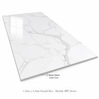 China Hotel Lobby Marble SPC Wall Panels 1.2x2.44m Easy Clean Feature Wall Cladding for sale
