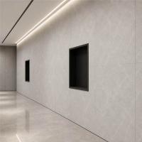 China Light Grey Stone SPC Wall Panels 4mm Waterproof Feature Wall Cladding Interior Board for sale
