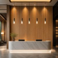 China Wood Grain PVC Wall Panel 6 Colors Waterproof Decorative Interior Wall Cladding for sale